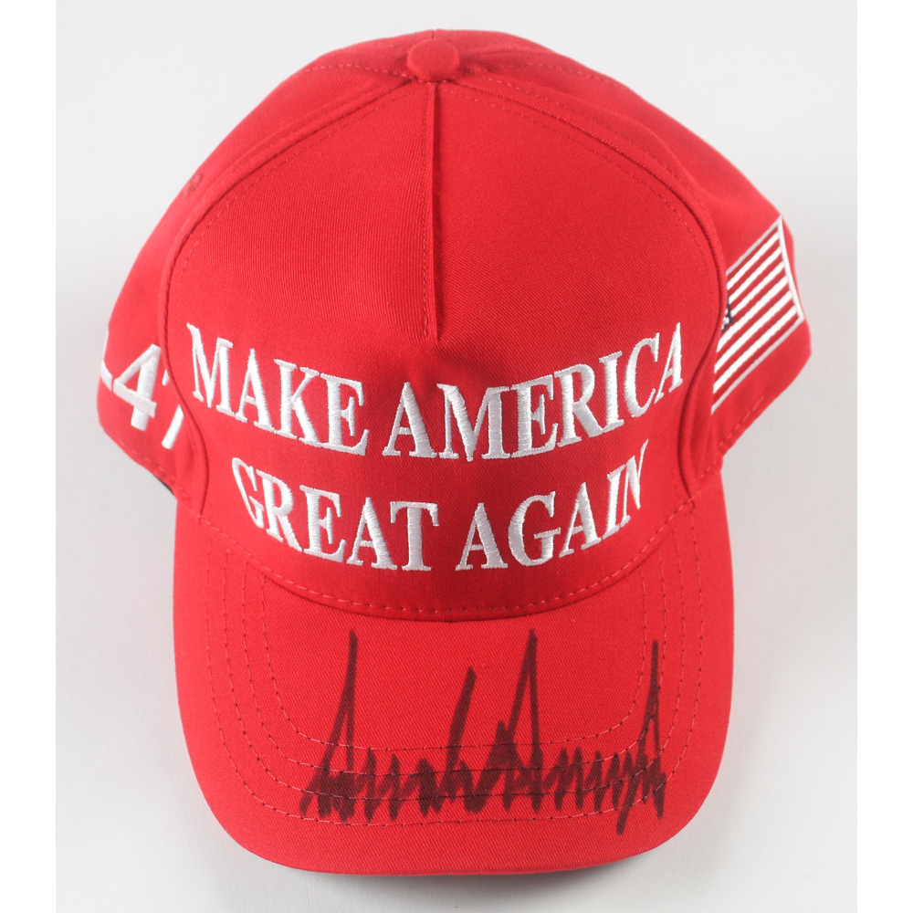 Donald Trump Signed "Make America Great Again" Adjustable Hat (JSA ...