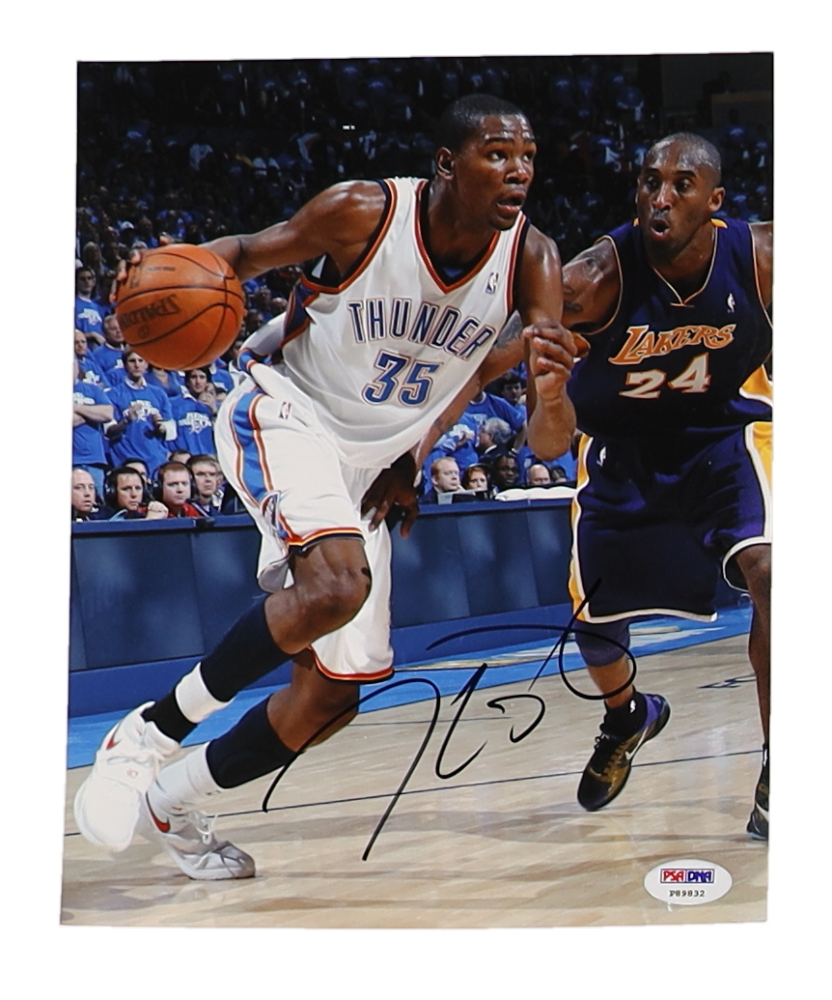 Kevin Durant Signed Thunder 8x10 Photo (PSA) | Pristine Auction