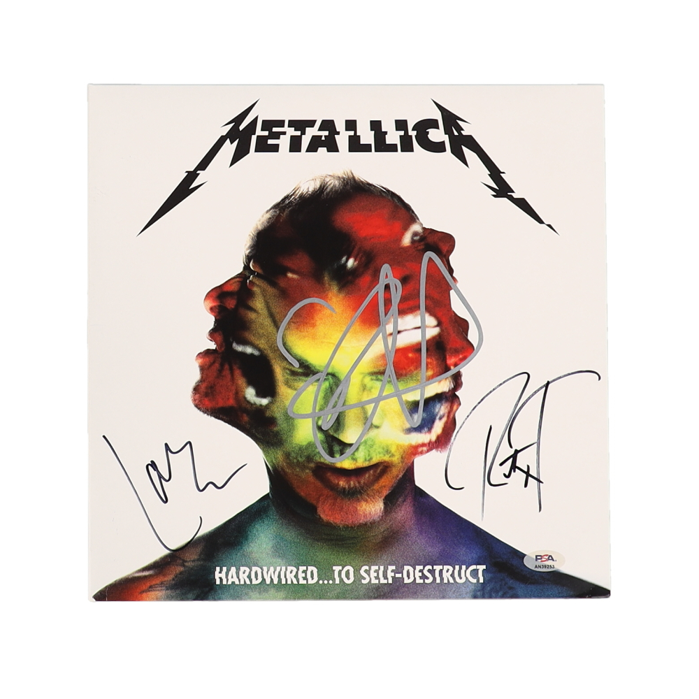 Kirk Hammett, Lars Ulrich & Robert Trujillo Signed Metallica "Hardwired... To Self Destruct ...