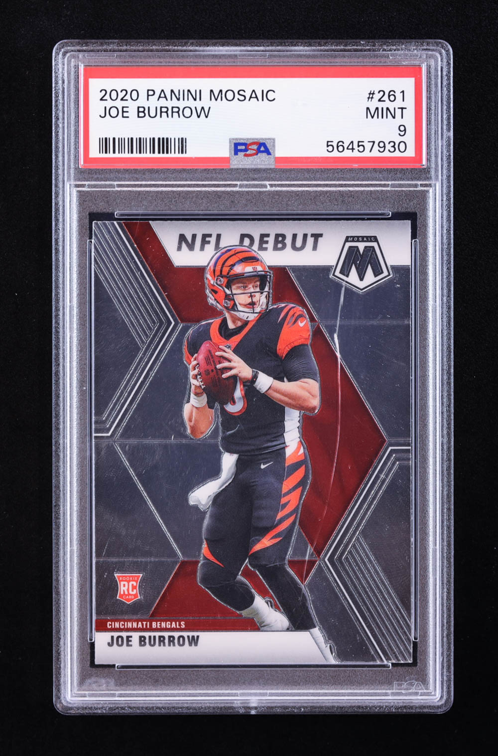 Joe Burrow 2020 Panini Mosaic #261 DEB RC (PSA 10) | Pristine Auction