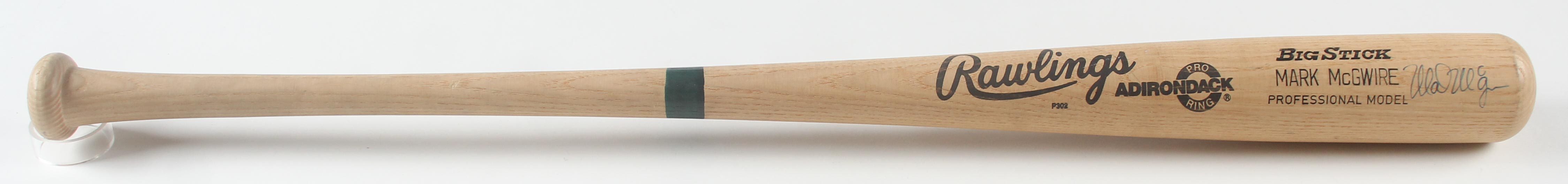 Mark McGwire Signed Rawlings Adirondack Big Stick Player Model Baseball ...
