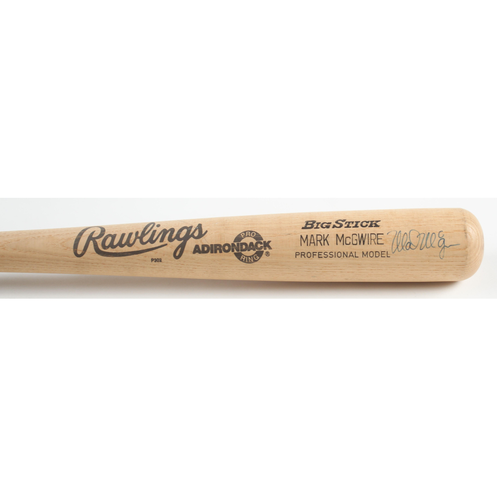 Mark McGwire Signed Rawlings Adirondack Big Stick Player Model Baseball ...