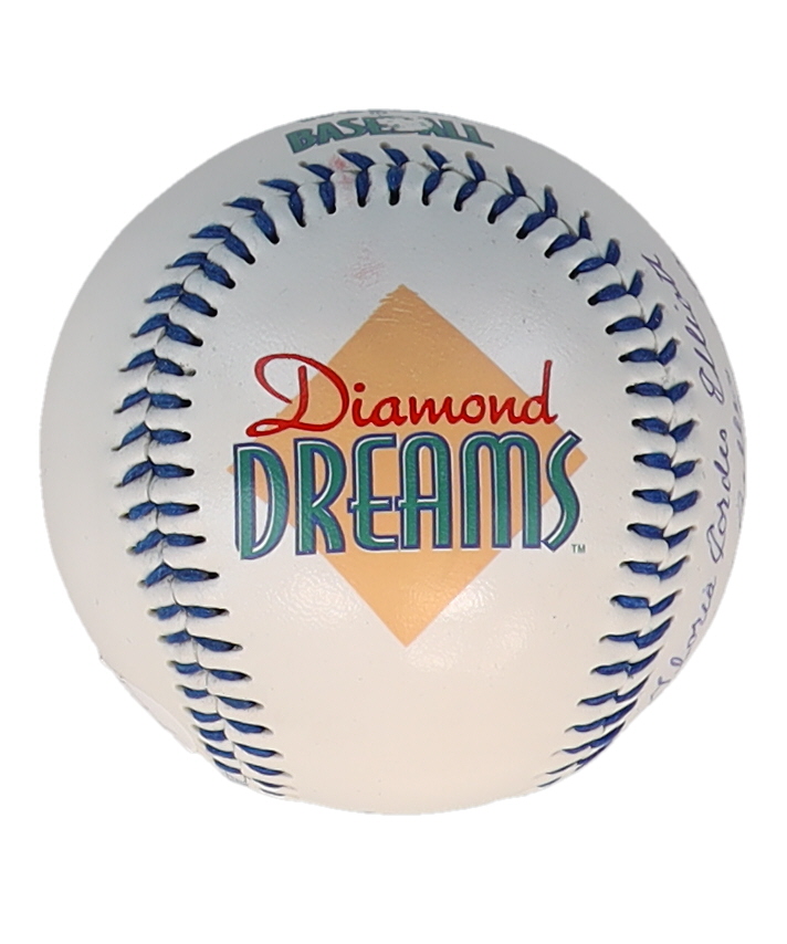 Gloria Cordes Elliott Signed Diamond Dreams Hall of Fame Logo Baseball ...
