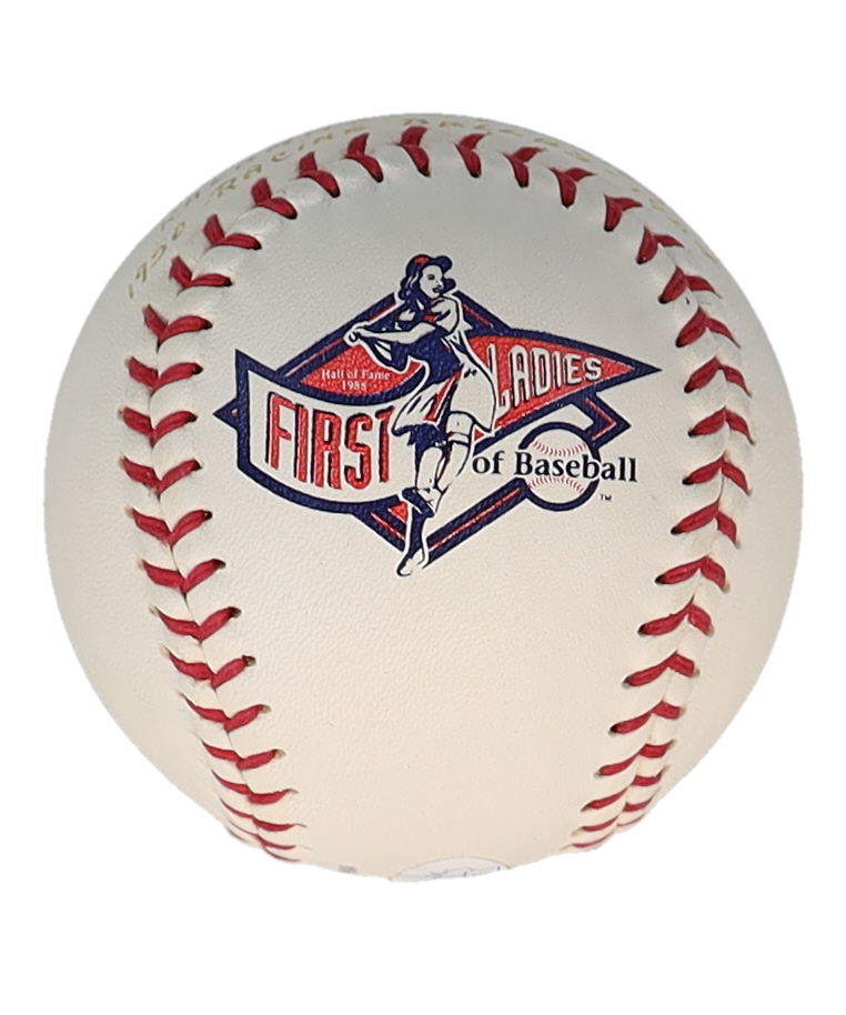 Gloria Cordes Elliott Signed First Ladies of Baseball Logo Baseball ...