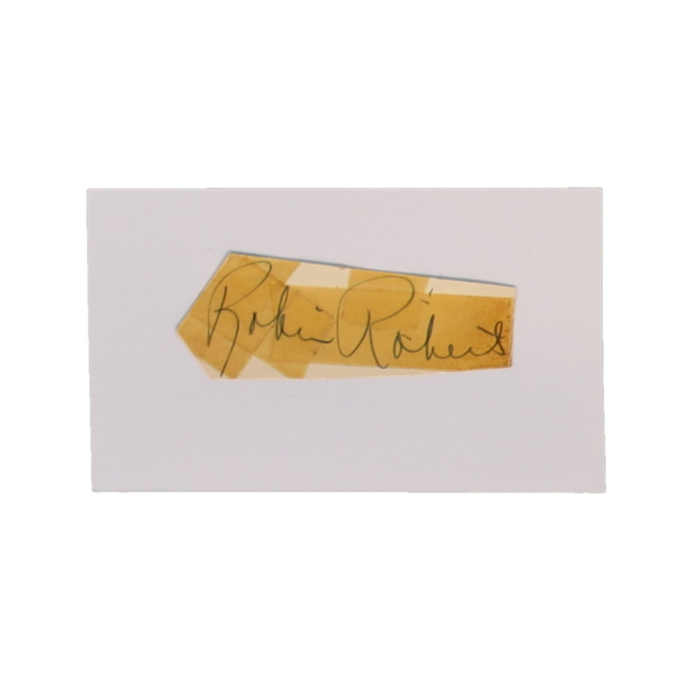 Robin Roberts Signed Cut On Index Card (JSA) | Pristine Auction