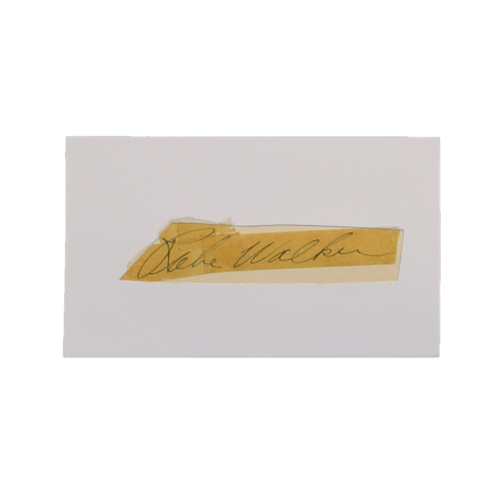 Rube Walker Signed Cut On Index Card (JSA) | Pristine Auction