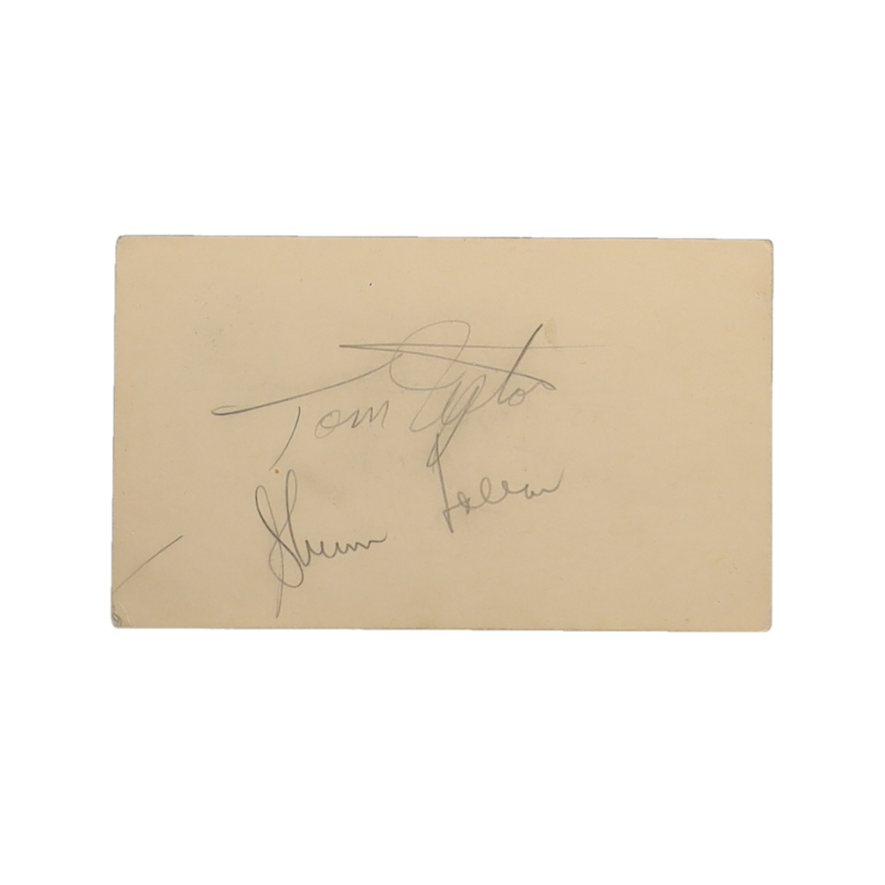Sherm Lollar & Tom Upton Signed Cut (JSA) | Pristine Auction