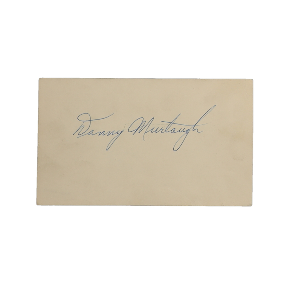 Danny Murtaugh Signed Cut (JSA) | Pristine Auction