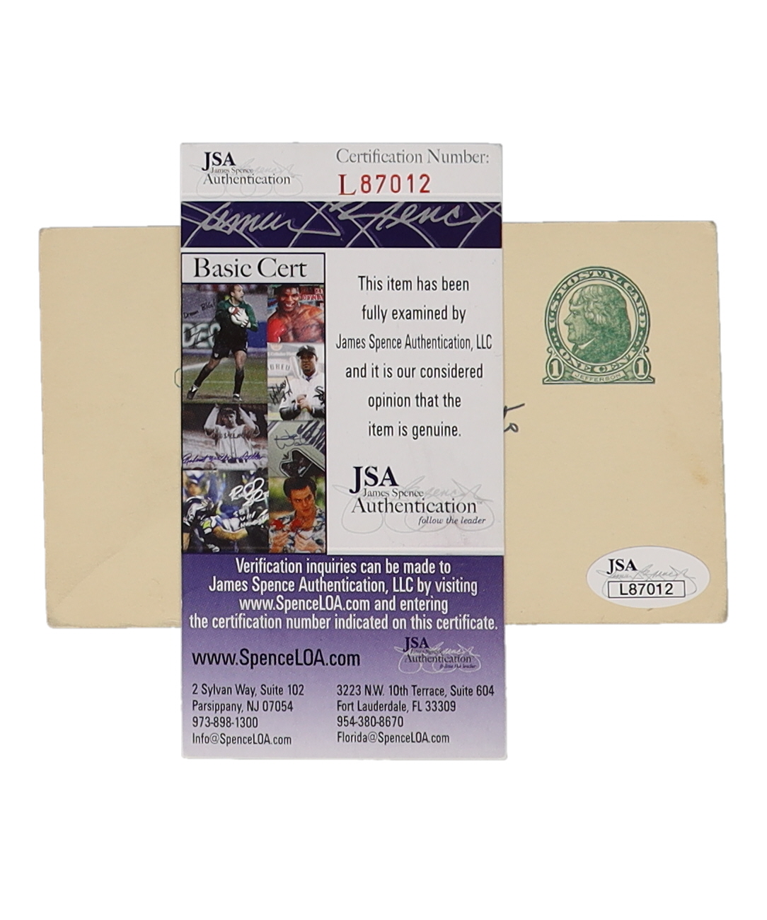 Charlie Root Signed Cut (JSA) | Pristine Auction