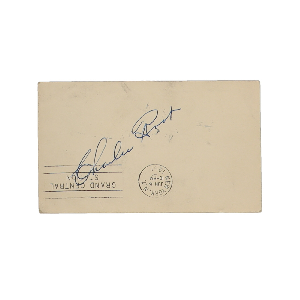 Charlie Root Signed Cut (JSA) | Pristine Auction