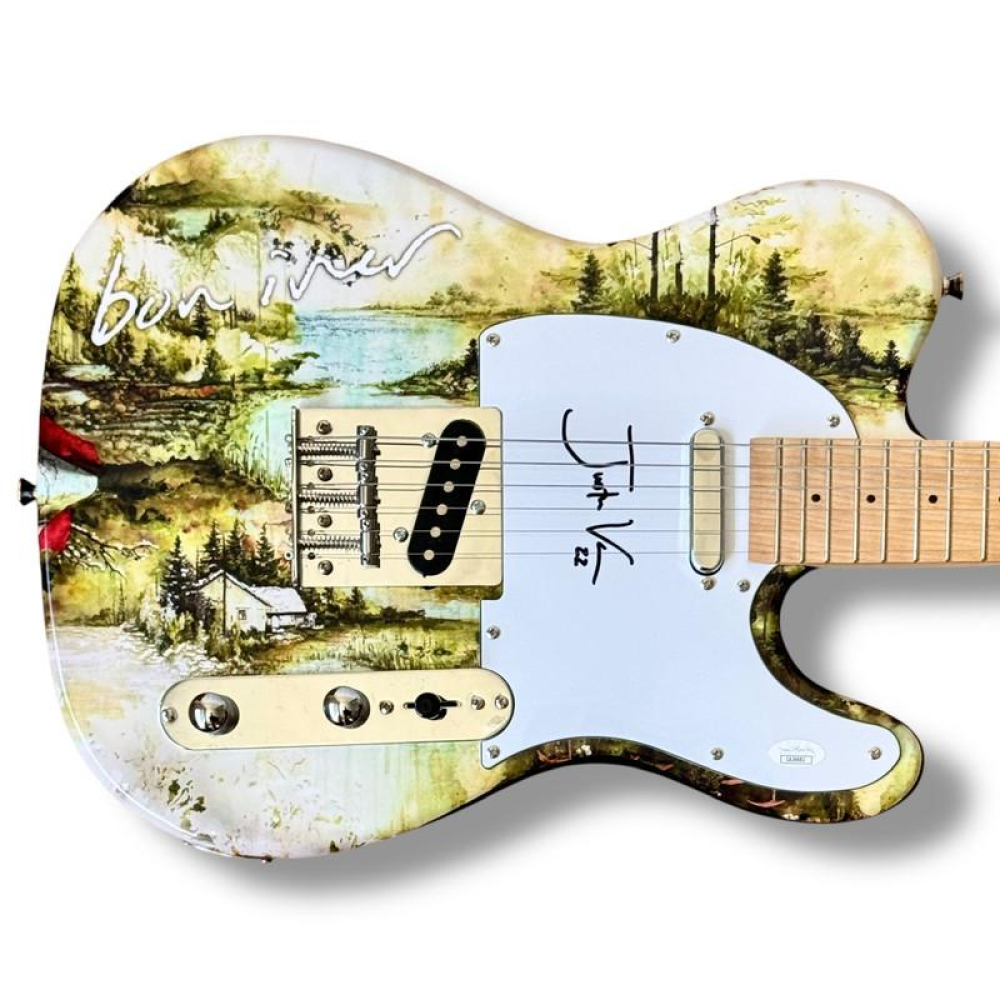Justin Vernon Signed "Bon Iver" Telecaster Electric Guitar (JSA ...