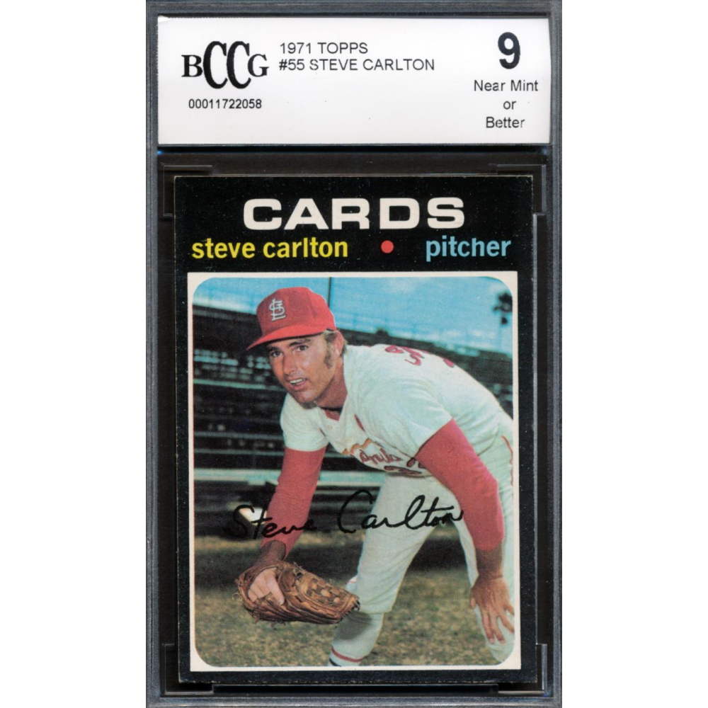 Steve Carlton 1971 Topps #55 (BCCG 9) | Pristine Auction