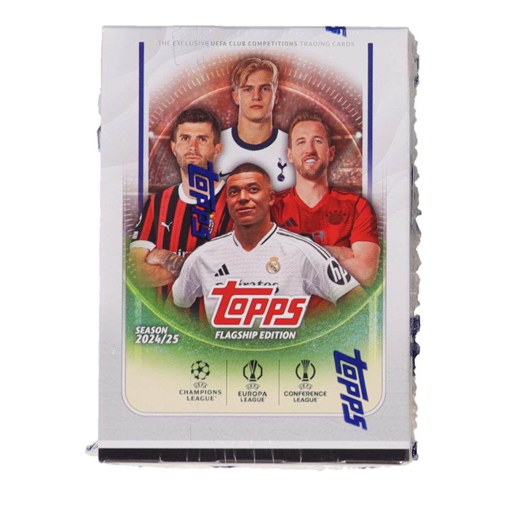 2024-25 Topps UEFA Club Competitions Soccer Blaster Box with (7) Packs ...