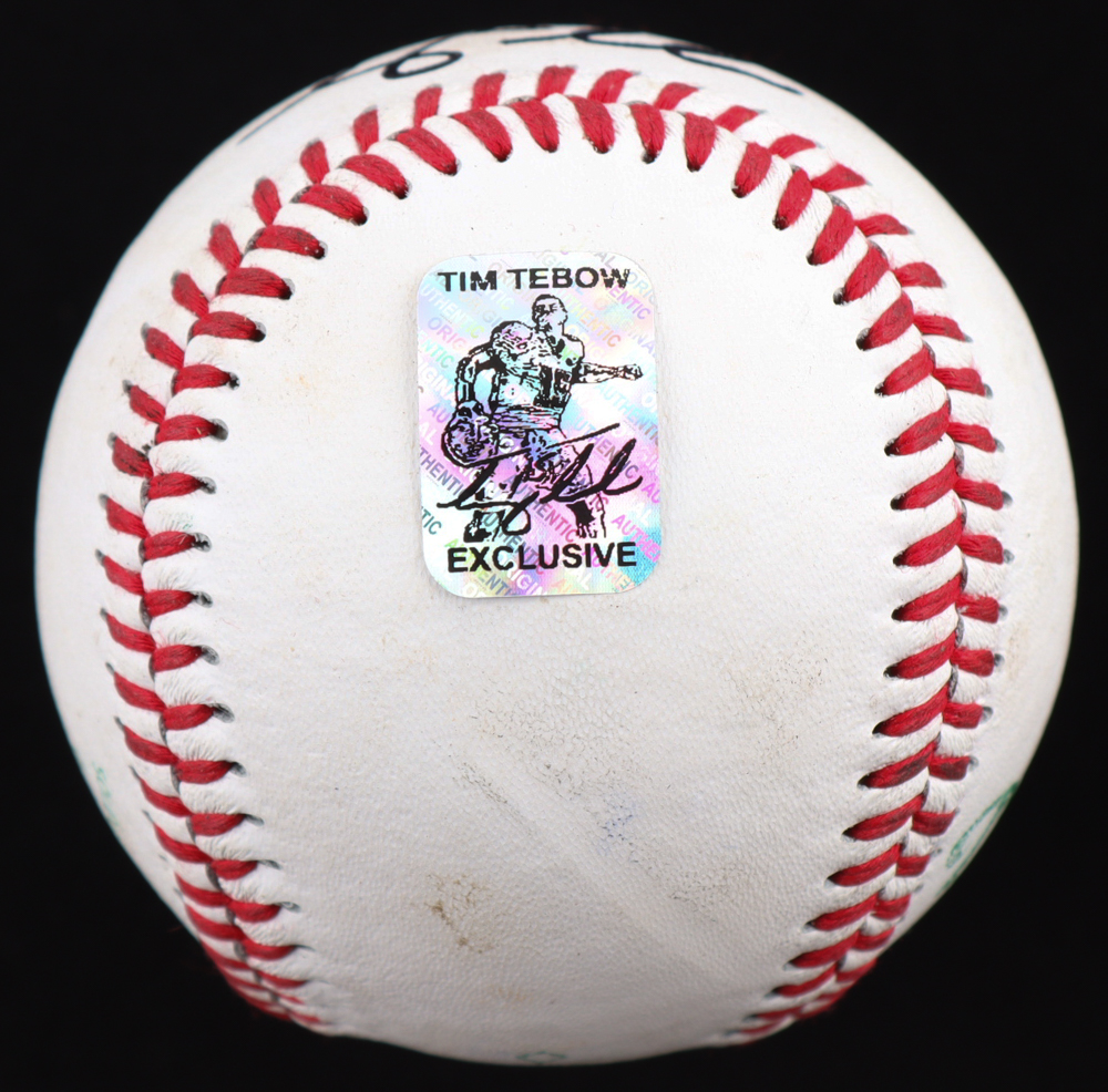 Tim Tebow Signed Personally Owned & Used Official League Baseball ...