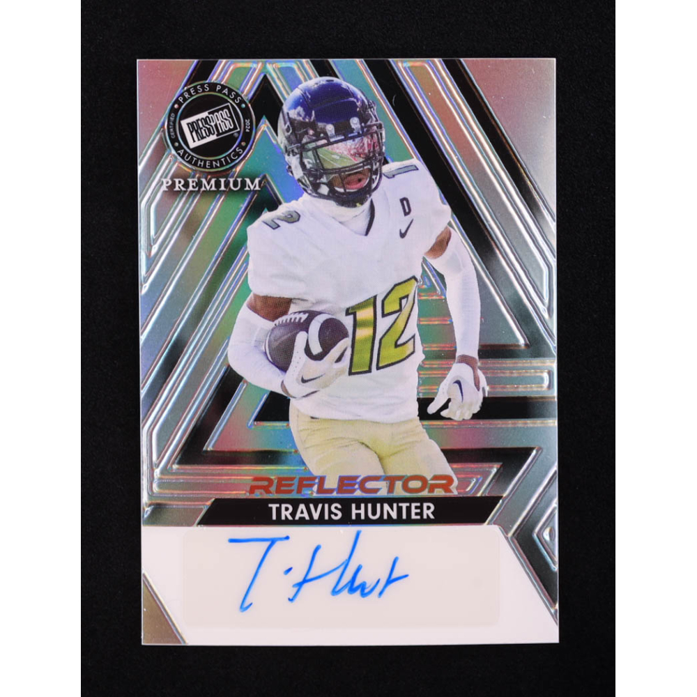 Travis Hunter 2024 Press Pass Premium Reflector Autographs Prismatic ...