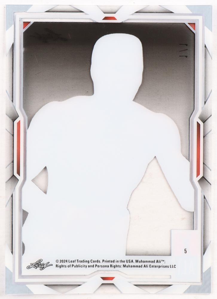 Muhammad Ali 2024 Leaf Muhammad Ali Legacy Collection Clear Blue #5 #1/ ...