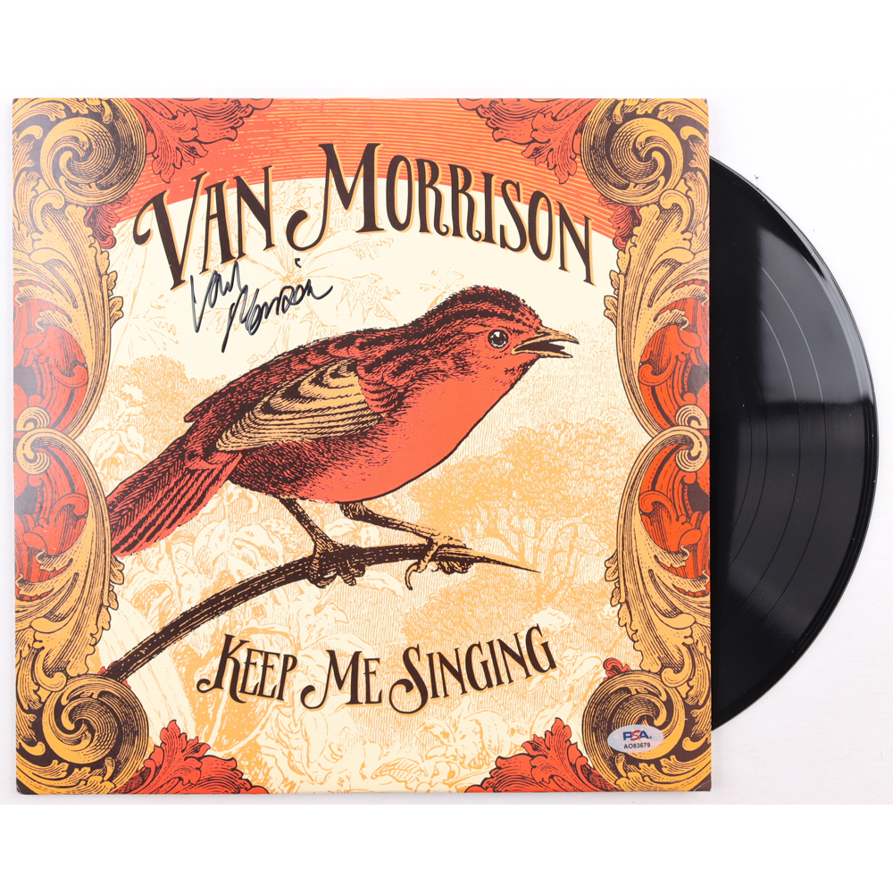 Van Morrison Signed "Keep Me Singing" Vinyl Record Album (PSA ...