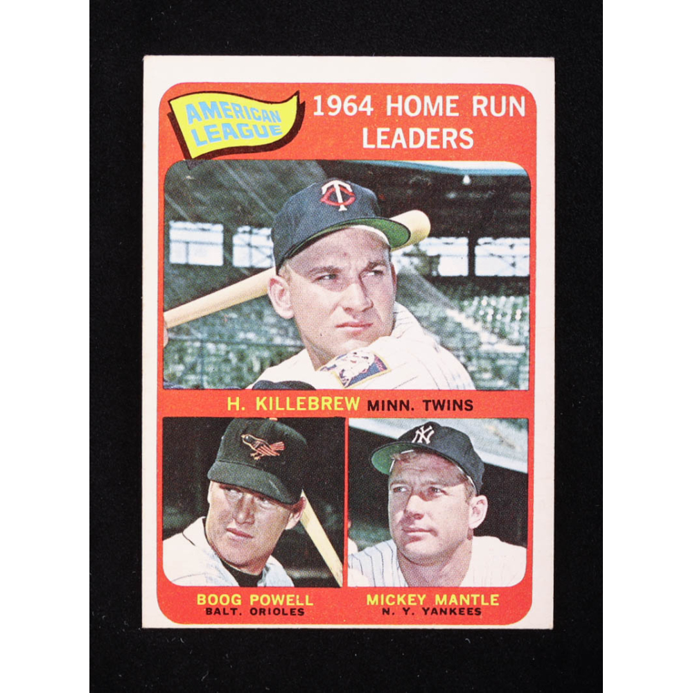 Harmon Killebrew / Boog Powell / Mickey Mantle 1964 Topps AL Home Run ...