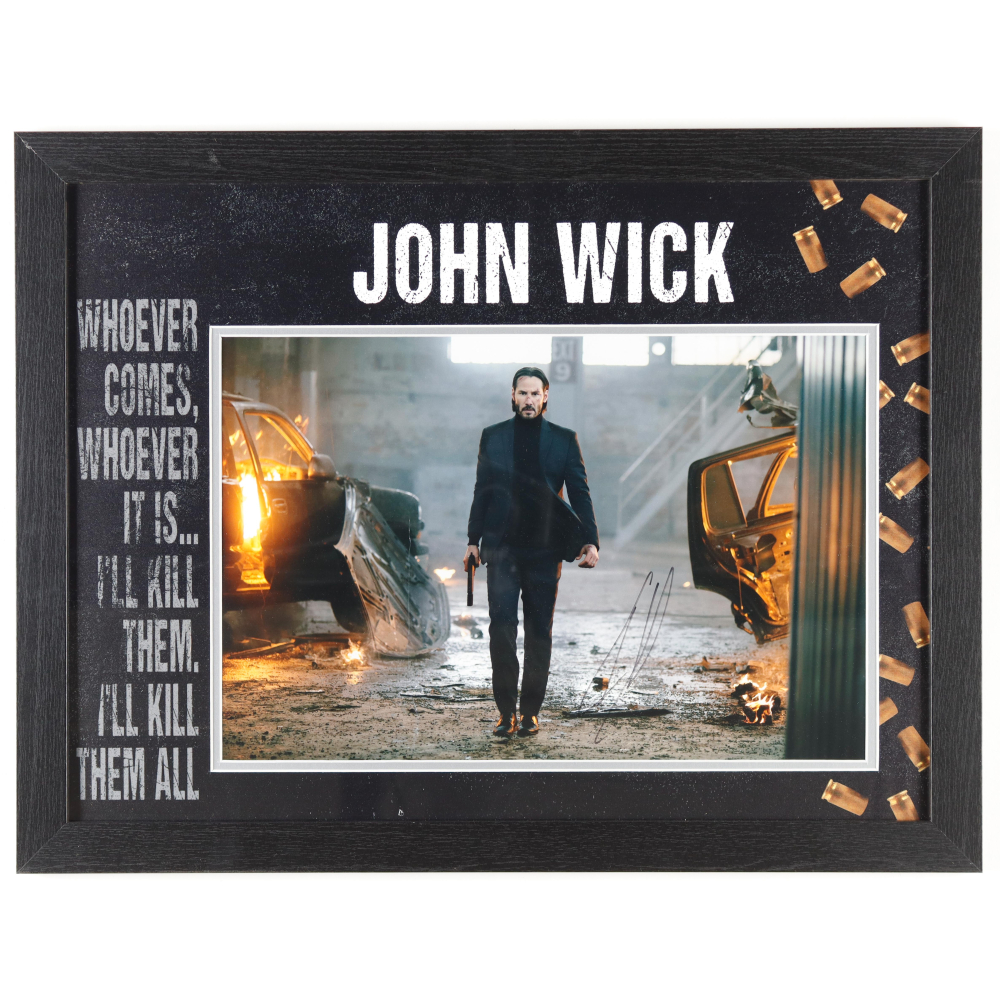 Keanu Reeves Signed "John Wick" Custom Framed Photo Display (ACOA ...