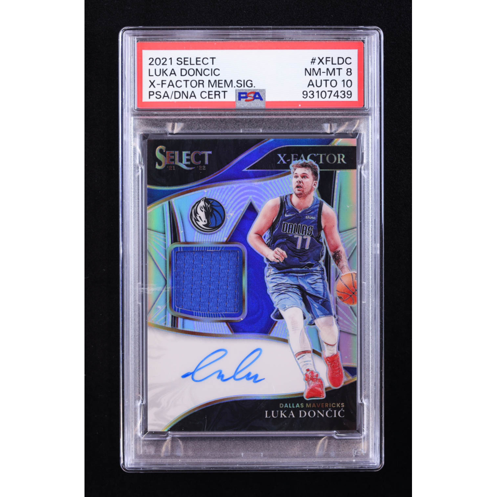Luka Doncic 2021-22 Select X-Factor Memorabilia Signatures #16 #16/99 ...