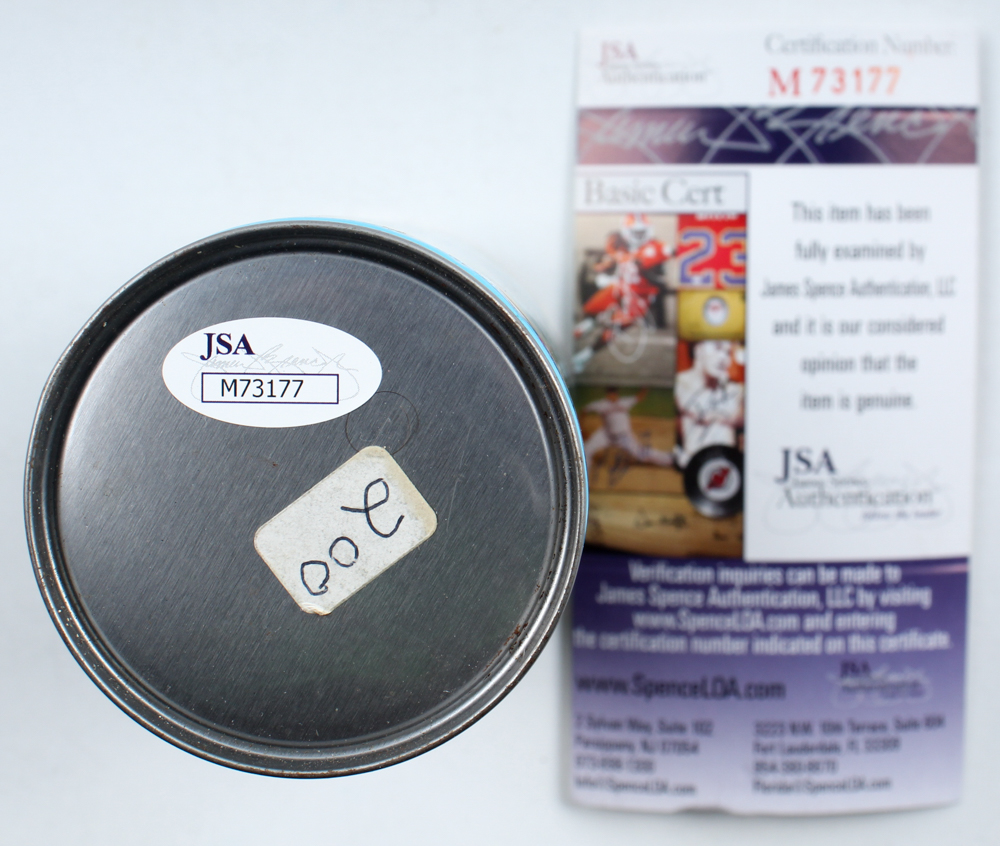 Monte Irvin Signed 1980 Vintage Casey's Lager Beer Can Inscribed "HOF ...