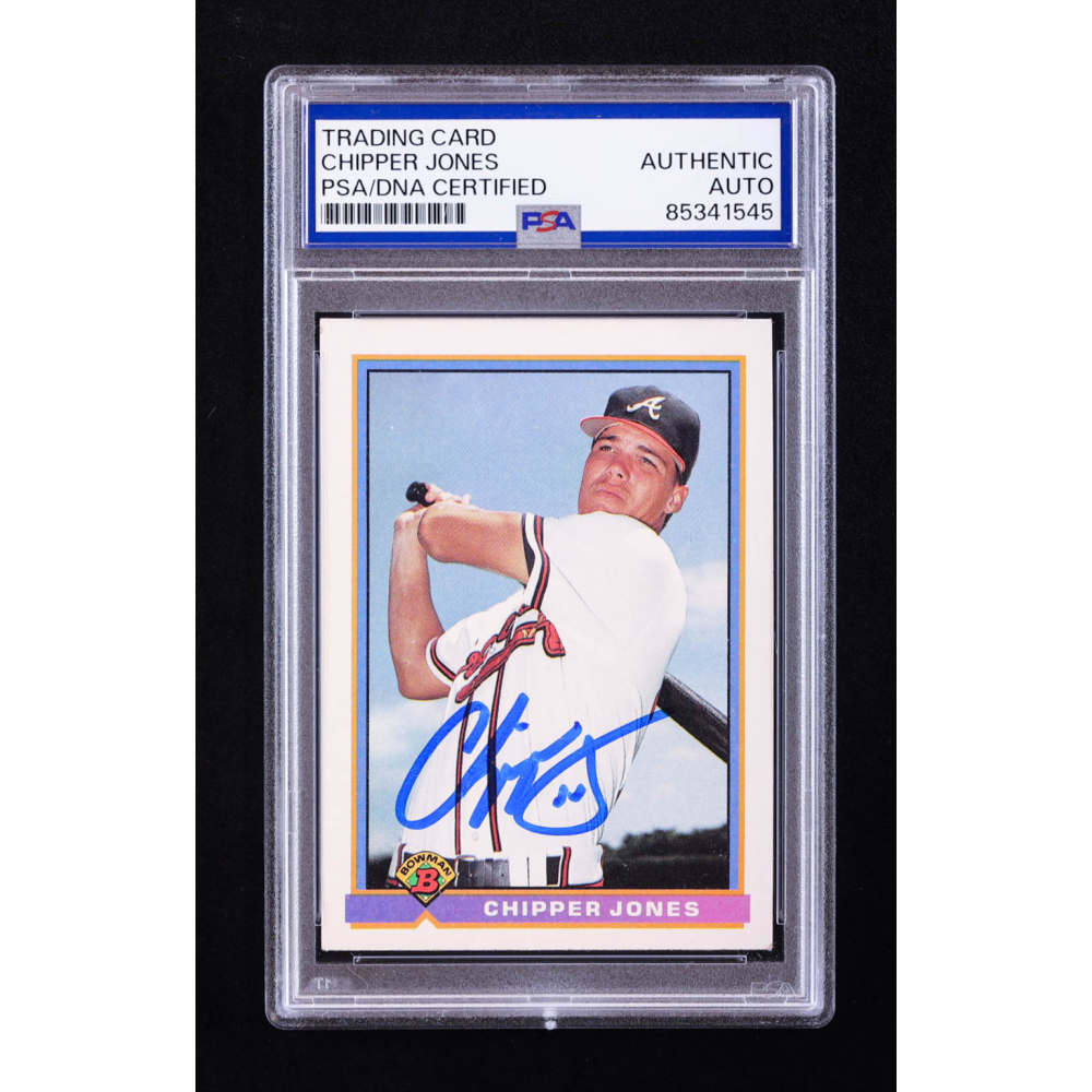 Chipper Jones Signed 1991 Bowman #569 RC (PSA & MLB) | Pristine Auction