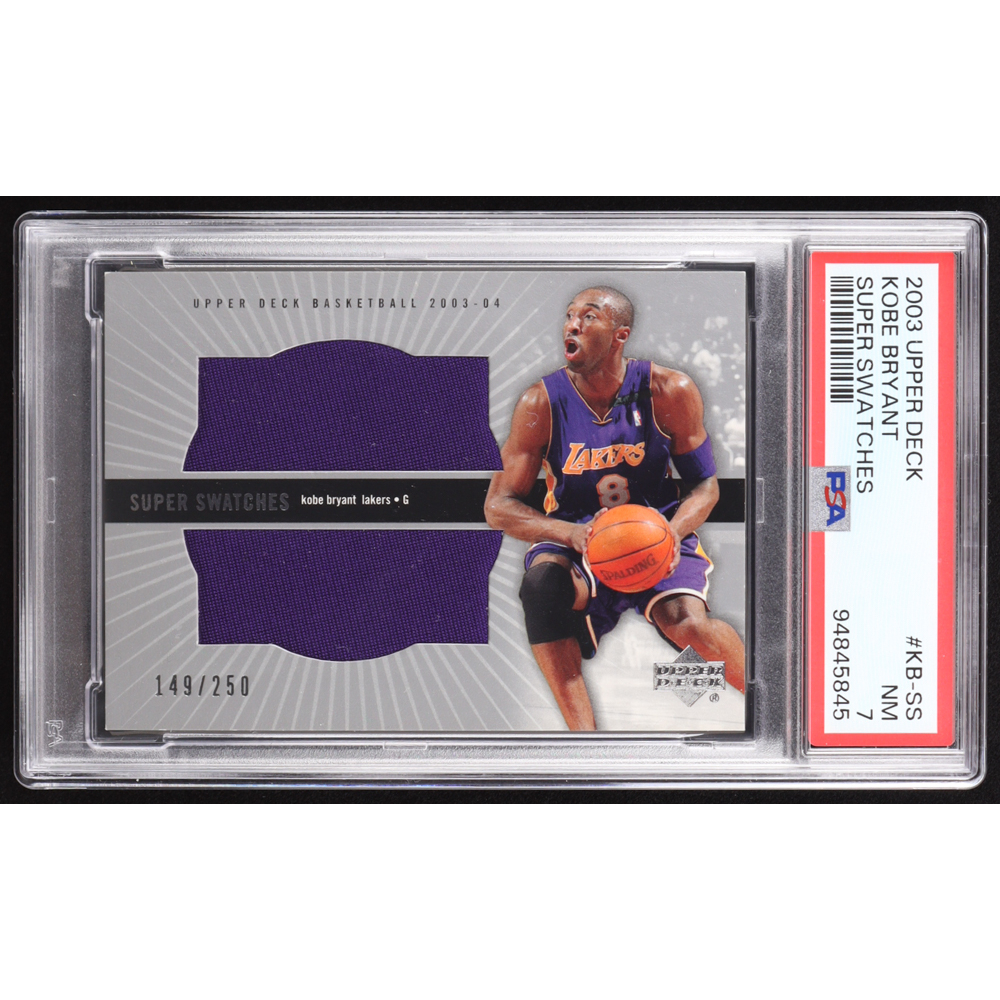 Kobe Bryant 2003-04 Upper Deck Super Swatches #KBSS #149/250 (PSA 7) | Pristine Auction
