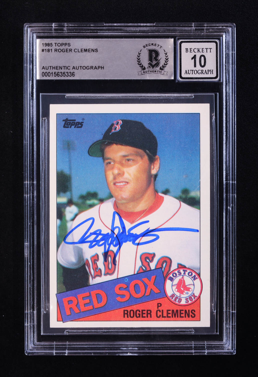 Roger Clemens Signed 1985 Topps #181 RC (BGS | Auto 10) | Pristine Auction