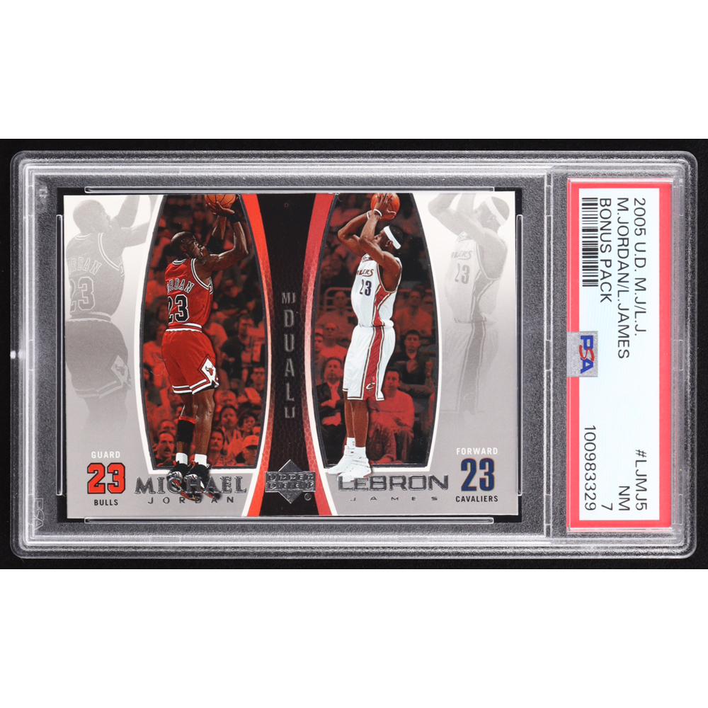 Michael Jordan / LeBron James 2005-06 Upper Deck Dual Bonus Pack #LJMJ5 ...