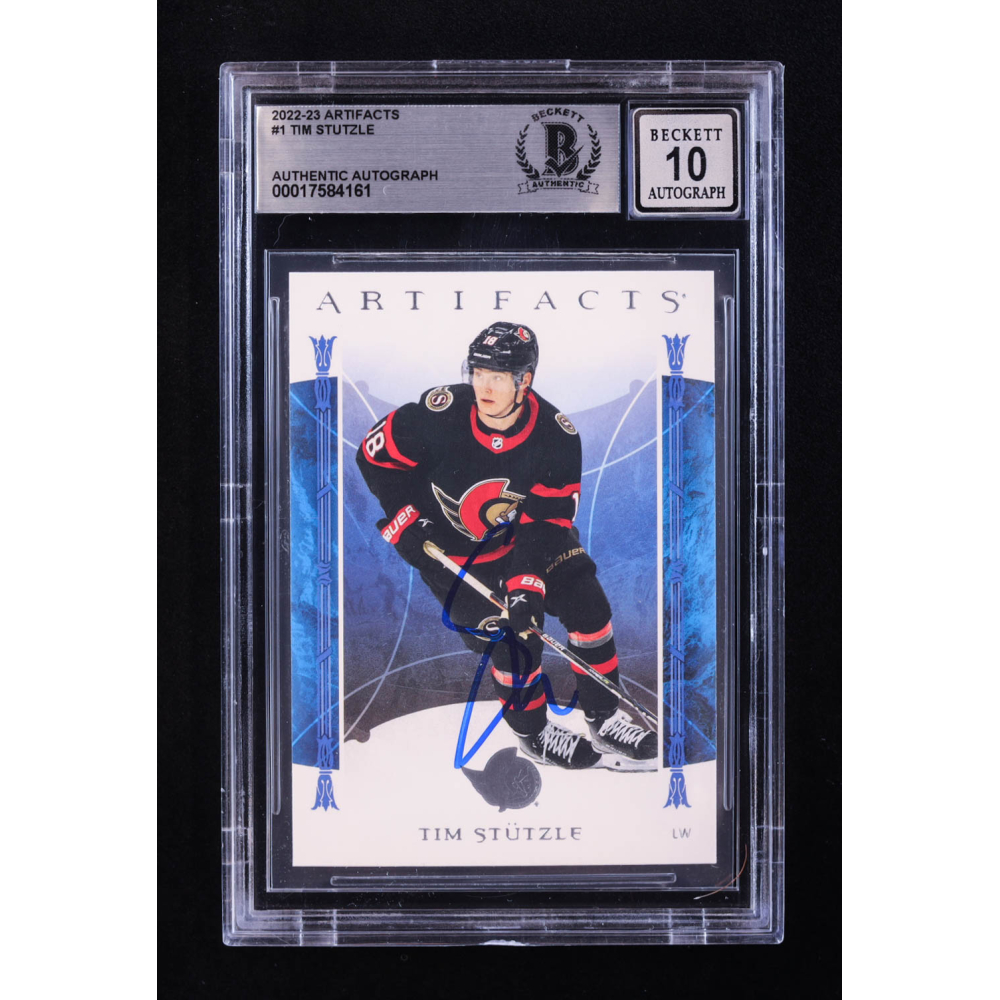 Tim Stutzle Signed 2022-23 Artifacts #1 (BGS | Autograph Grade 10 ...
