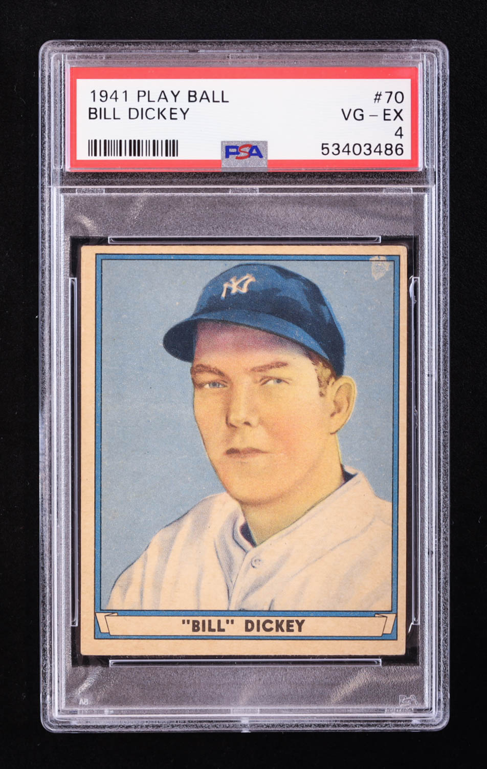 Bill Dickey 1941 Play Ball #70 (PSA 4) | Pristine Auction