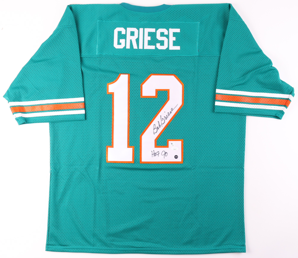 Bob Griese Signed Jersey Inscribed "HOF 90" (JSA & Griese) | Pristine ...