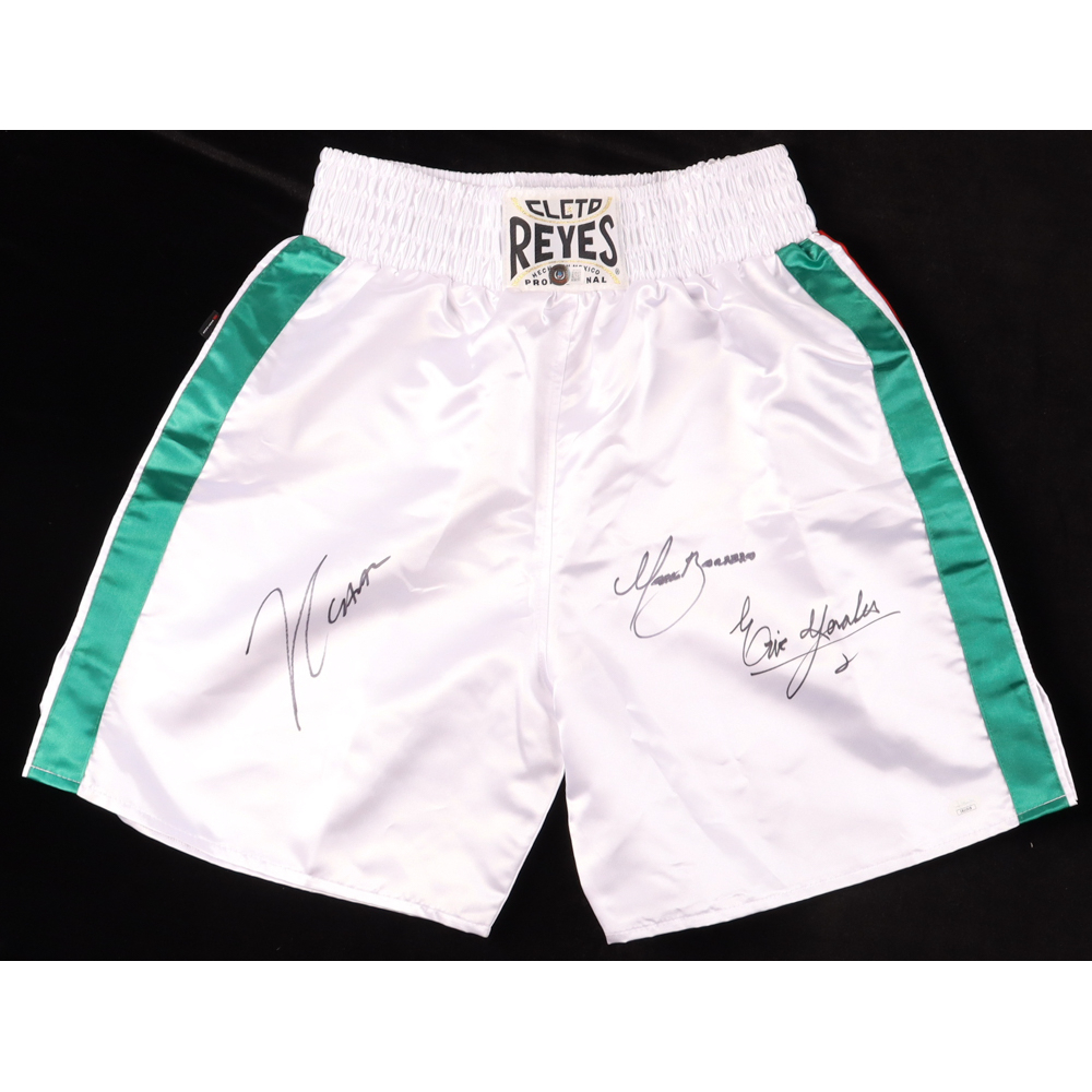 Julio Cesar Chavez, Marco Antonio Barrera & Erik Morales Signed Cleto ...