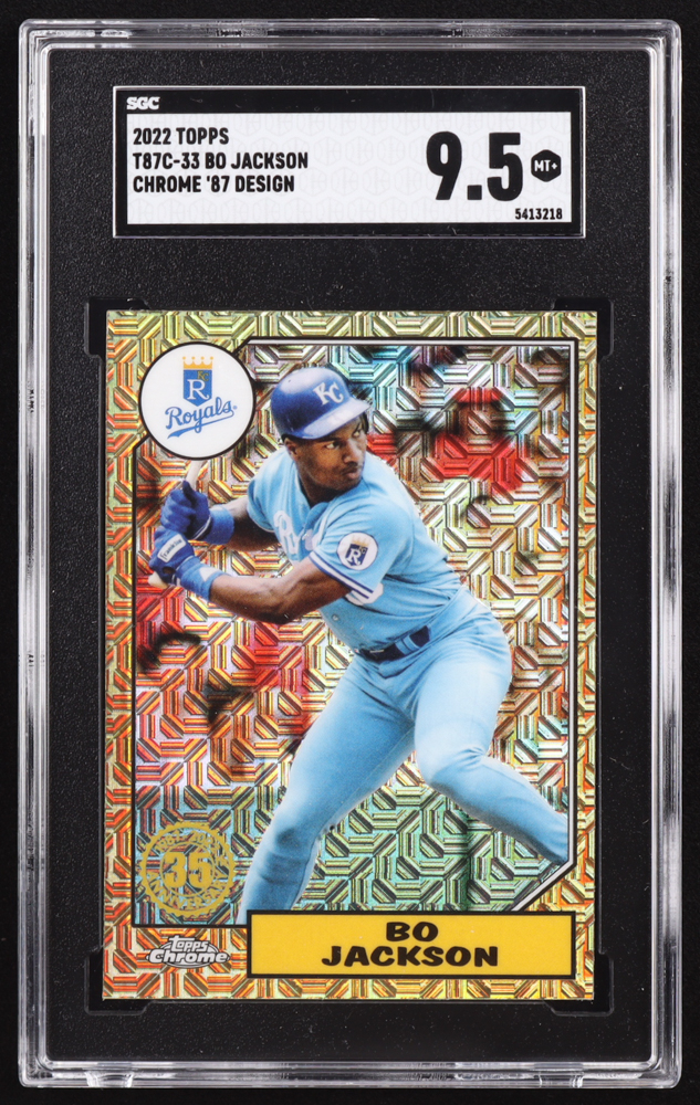 Bo Jackson 2022 Topps Chrome Silver Pack '87 Topps #T87C33 (SGC 9.5 ...