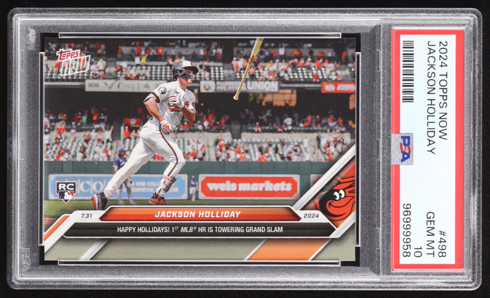 Jackson Holliday 2024 Topps Now #498 RC (PSA 10) | Pristine Auction