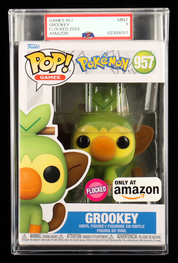 Grookey "Pokemon" Funko Pop! Games #957 Vinyl Figure (PSA 9) | Pristine ...