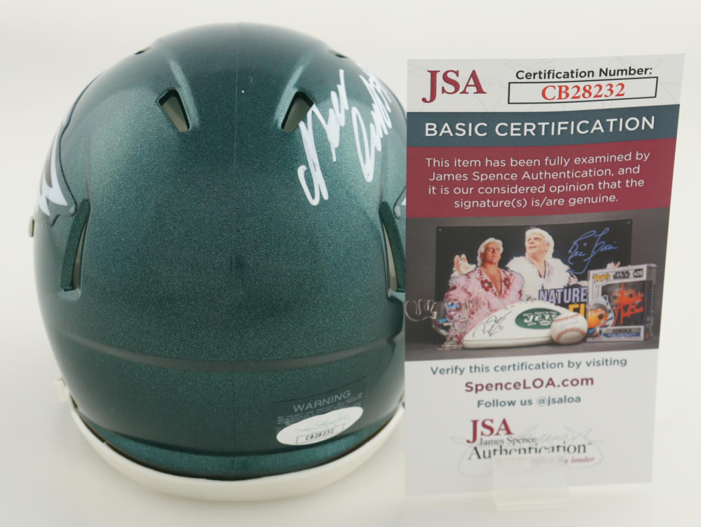 Nolan Smith Jr. Signed Eagles Speed Mini Helmet (JSA) | Pristine Auction