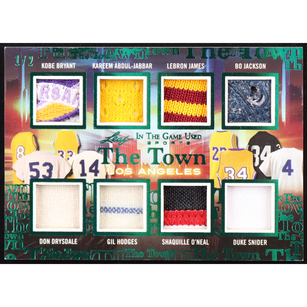 2024 ITG Used Sports The Town Memorabilia Spectrum Green #TT3 #1/2 Kobe ...