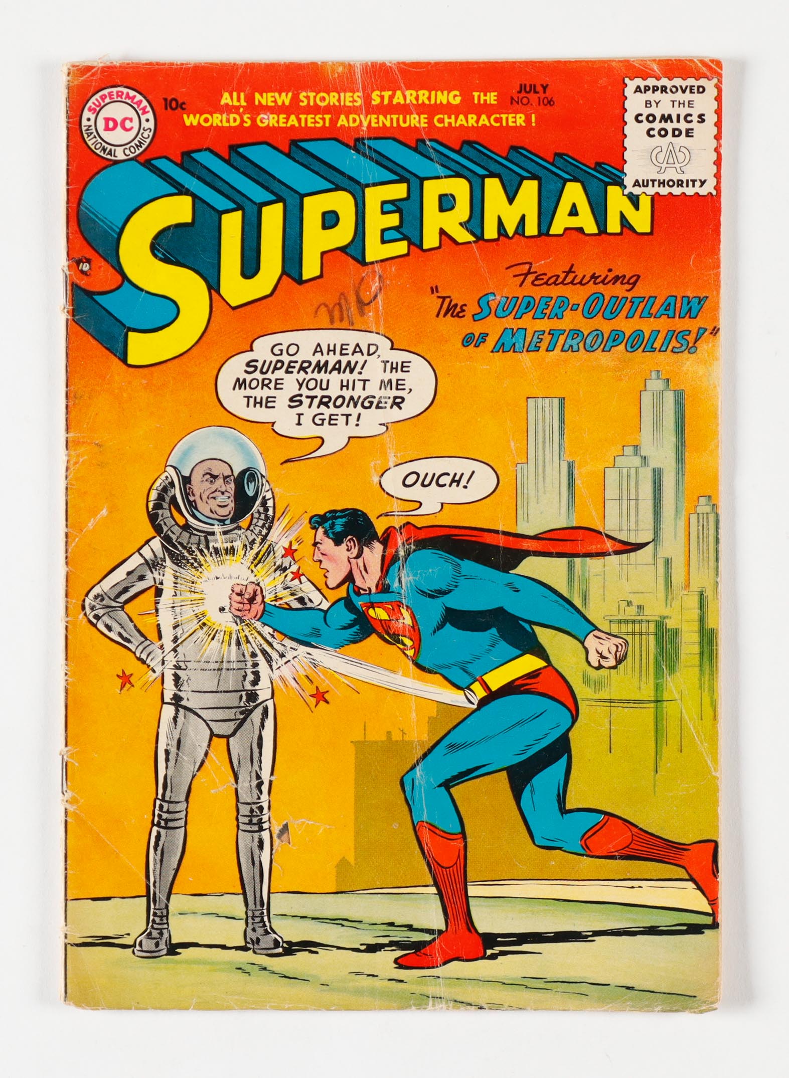1956 "Superman" Issue #106 DC Comics Book | Pristine Auction