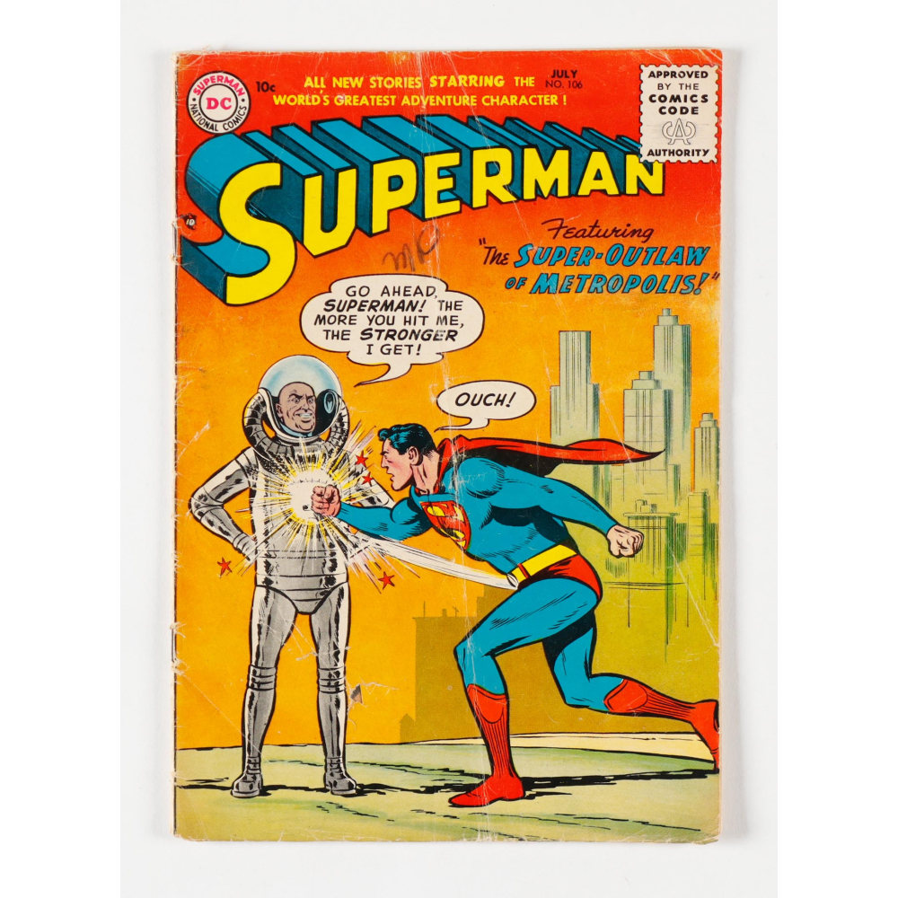 1956 "Superman" Issue #106 DC Comics Book | Pristine Auction