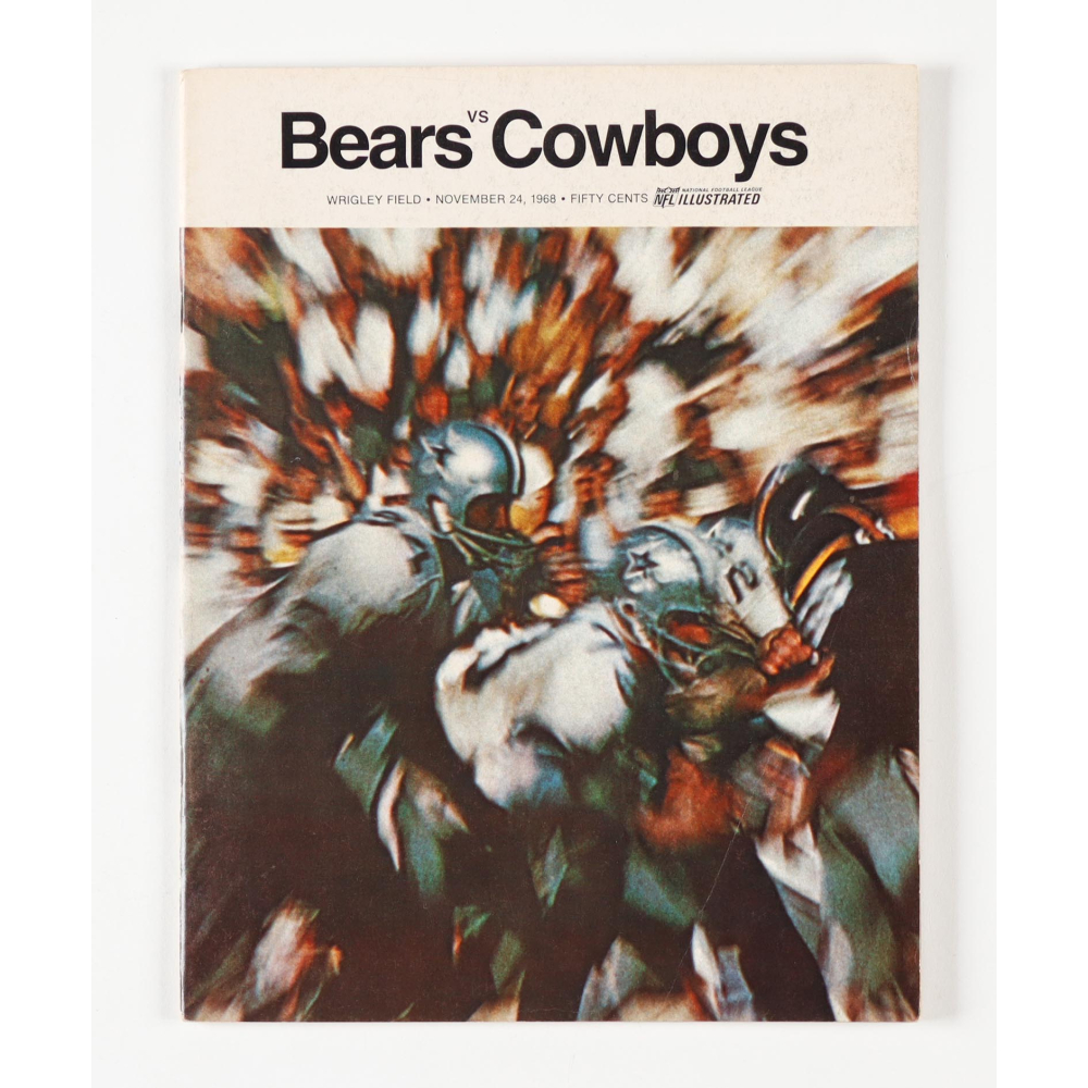 1968 NFL Illustrated Bears Vs Cowboys Wrigley Field Official Game ...