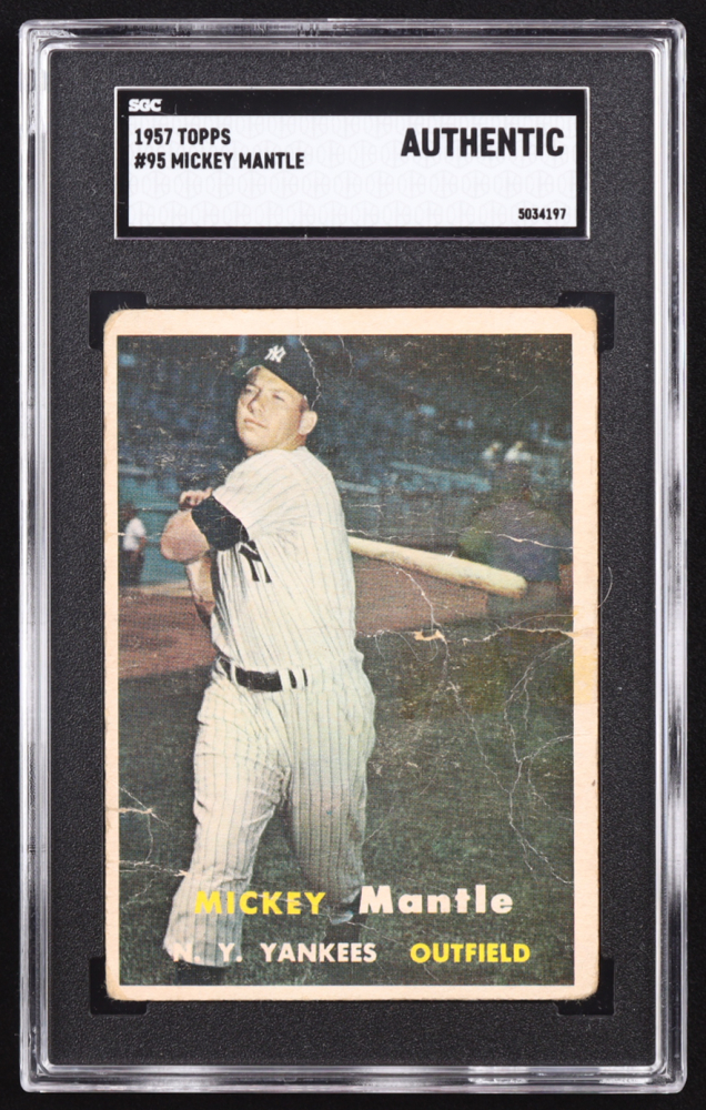 Mickey Mantle 1957 Topps #95 (SGC) | Pristine Auction