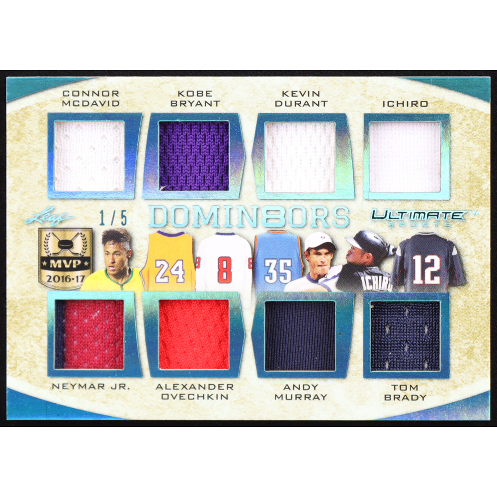 2019 Leaf Ultimate Sports Ultimate Domin8ors Spectrum Platinum #UD8-06 #1/5 Connor McDavid ...