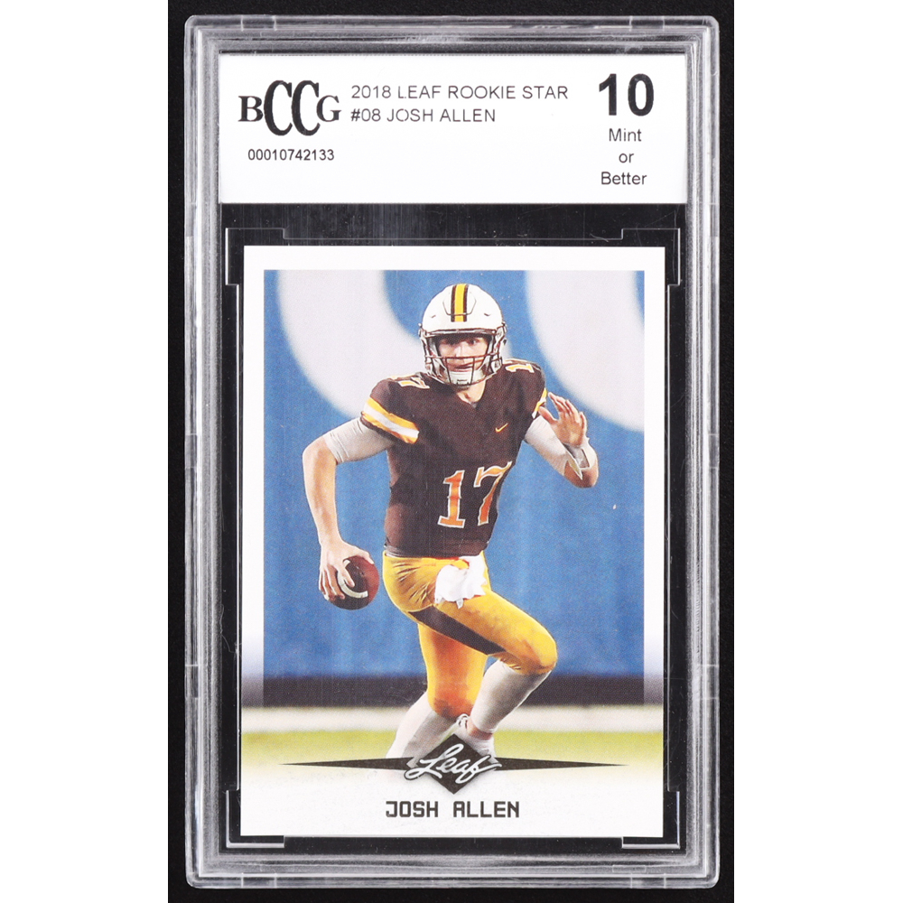 Josh Allen 2018 Leaf Rookie Star #08 RC (BCCG 10) | Pristine Auction