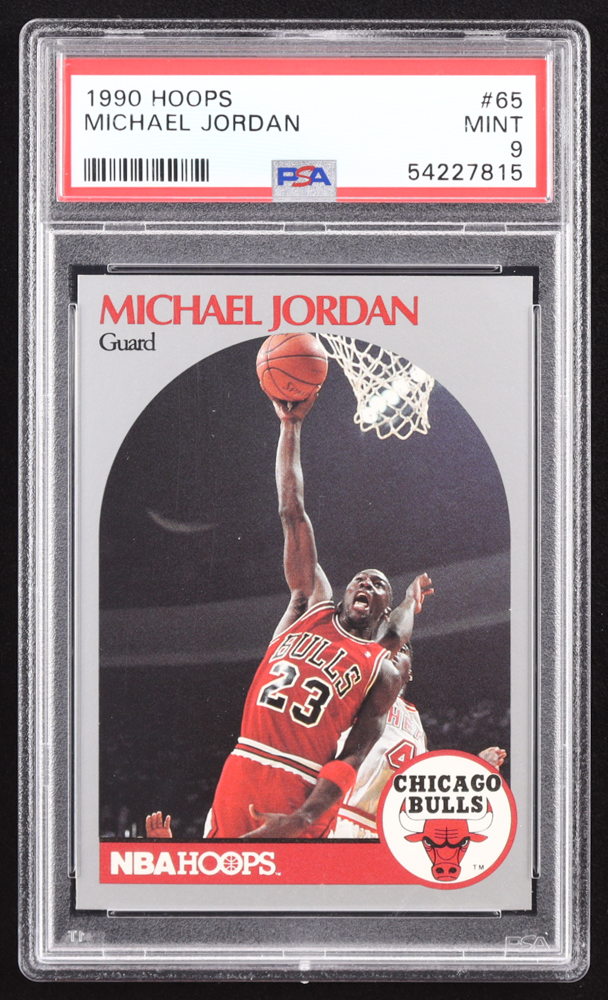 Michael Jordan 1990-91 Hoops #65 (PSA 9) | Pristine Auction