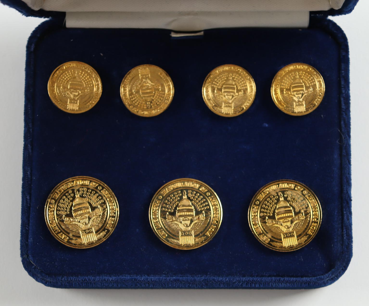 Boxed Set of (7) Vintage 1981 Ronald Reagan & George Bush Inauguration ...