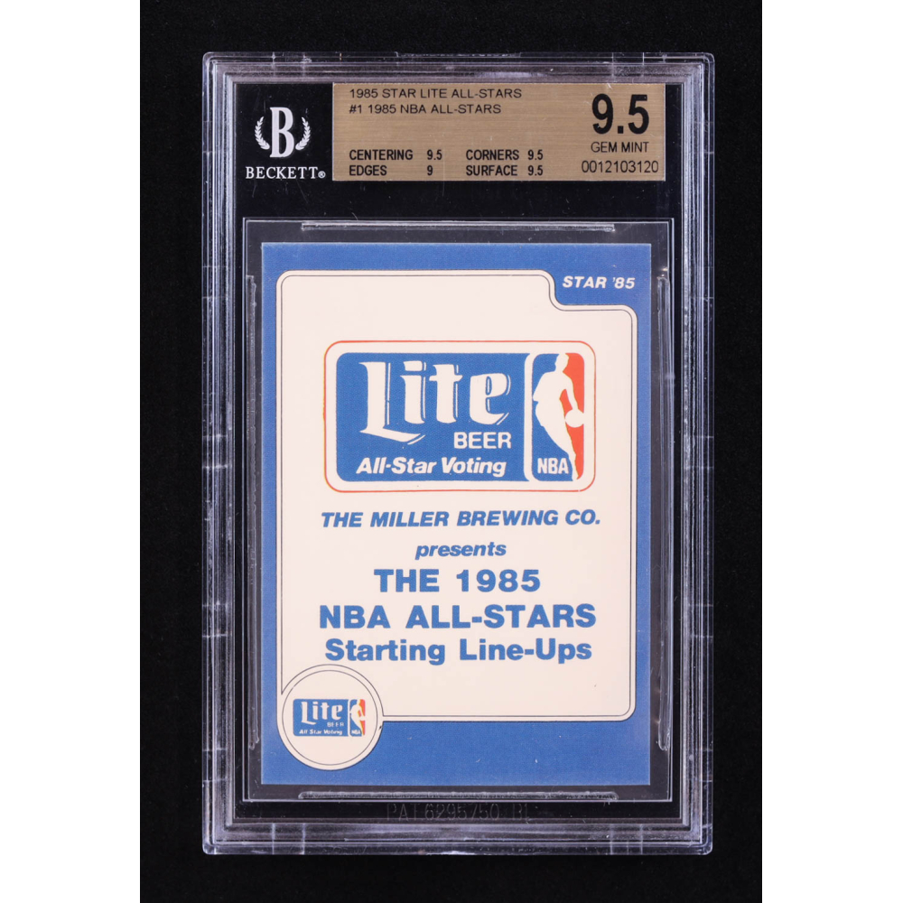 1985 Star Lite All-Stars #1 1985 NBA All-Stars (BGS 9.5) | Pristine Auction