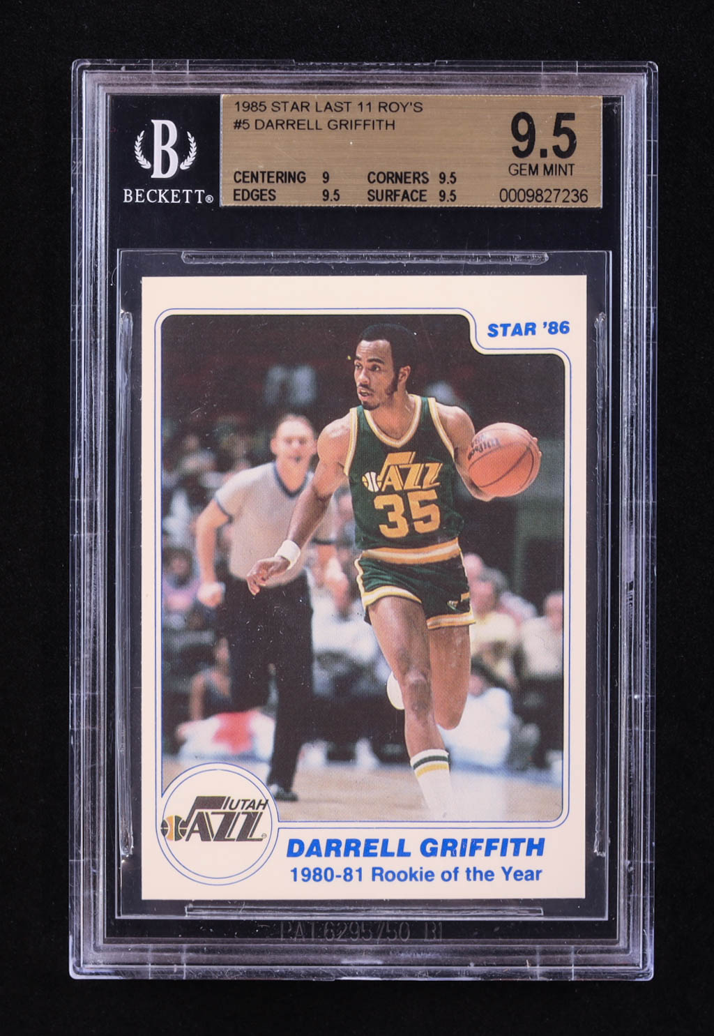 Darrell Griffith 1985 Star Last 11 ROY's #5 (BGS 9.5) | Pristine Auction