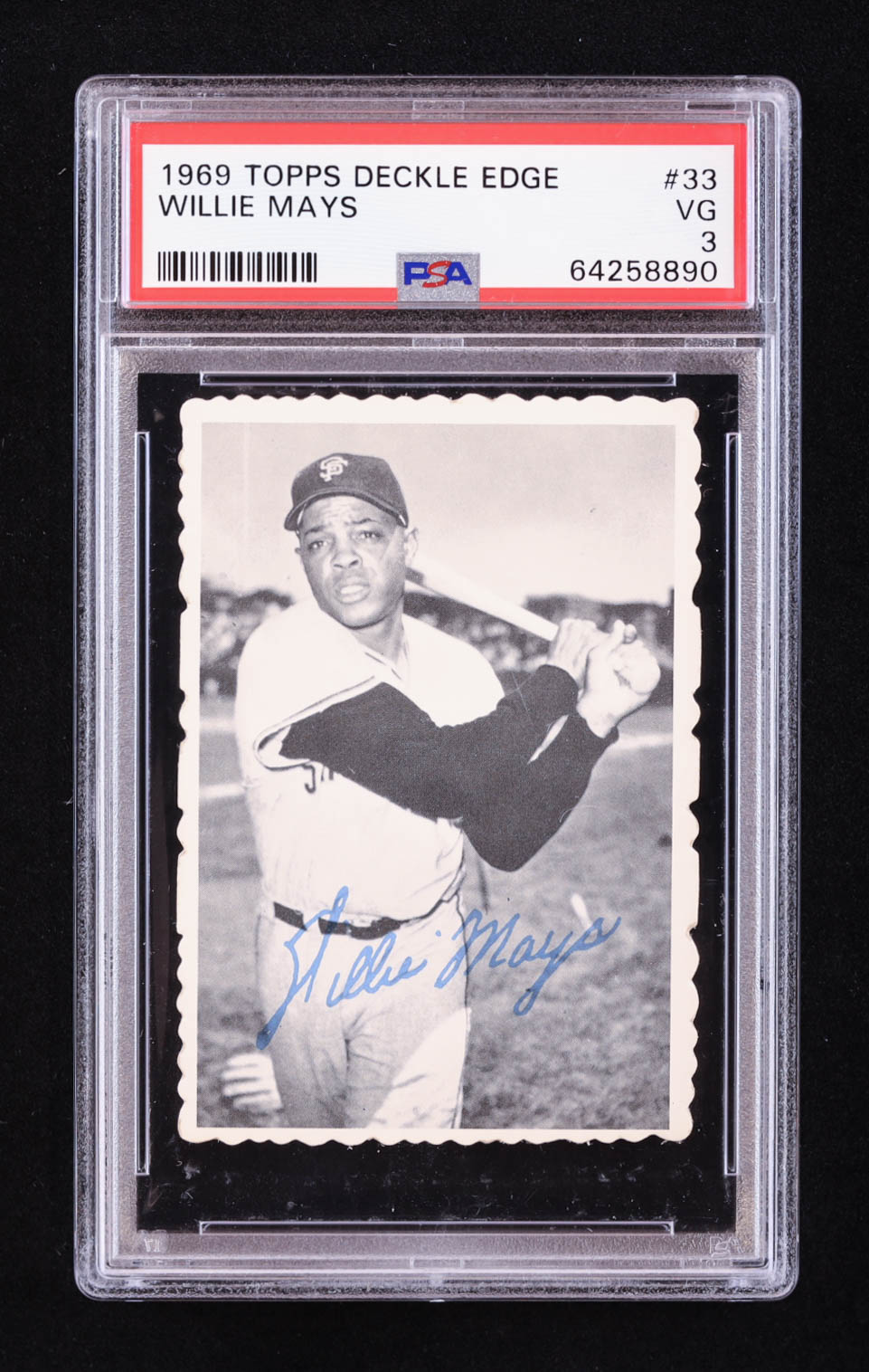 Willie Mays 1969 Topps Deckle Edge #33 (PSA 3) | Pristine Auction