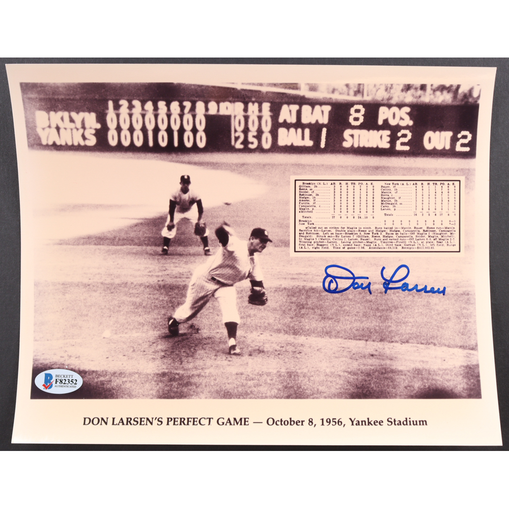 Don Larsen Signed Yankees 8x10 Photo (Beckett) | Pristine Auction